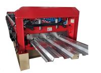 China High Efficiency Metal Roof Deck Roll Forming Machine with 3x11kw Main Motor Power for sale