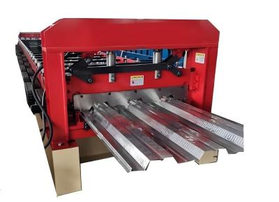China High Efficiency Metal Roof Deck Roll Forming Machine with 3x11kw Main Motor Power for sale