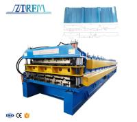 China Chain Drive Double Layer Roofing Sheet Machine For Republic Of Slovenia for sale