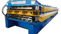 China Chain Drive Double Layer Roofing Sheet Machine For Republic Of Slovenia for sale