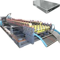 China Bilateral Roller Supermarket Storage Rack Panel Roll Forming Machine for sale
