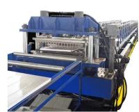 China Chain Driving Steel Sheet Roll Forming Machine Processing Flow Of Uncoiling Auto Cutting for sale