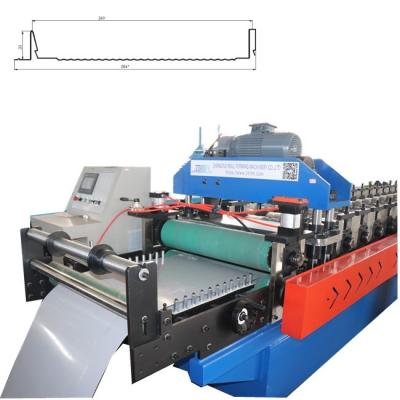 China Performance Snap Lock Standing Seam Roofing Panel Rolling Forming Machine for sale