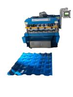 China High Working Speed Electric 0.8mm Glazed Tile Roll Forming Machine for sale