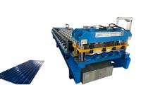 China High Working Speed Electric 0.8mm Glazed Tile Roll Forming Machine for sale