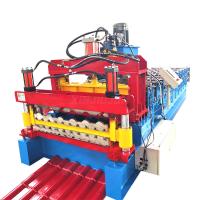 China Double Layer Galvanized Tile Roofing Sheet Making Machine Chain Drive for sale