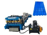 China Polymer Composite Materials Roofing Glazed Tile Machine For Extreme Weather Resistance for sale