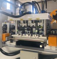 China Intelligent CZ purline rolling forming machine after shearing with customized punching holes for sale