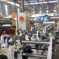 China Intelligent CZ purline rolling forming machine after shearing with customized punching holes for sale