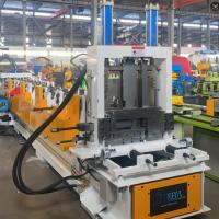 China Intelligent CZ purline rolling forming machine after shearing with customized punching holes for sale