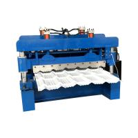 China Building Material 800 Aluminum Roof Glazed Tile Making Machine Floor Sheet Roll Forming Machine for sale