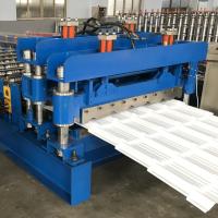 China Building Material 800 Aluminum Roof Glazed Tile Making Machine Floor Sheet Roll Forming Machine for sale