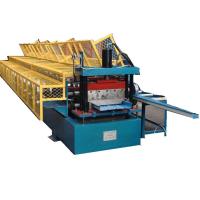 China Roofing Sheet Copper Plc Standing Seam Roll Forming Machine for sale