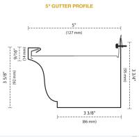 China SGS Plc 5 Inch Rain Gutter Roll Forming Machine for sale