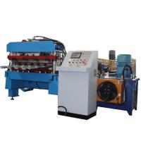 China 12m/ Min Step Tile Machine PPGI PPGL 11kW Sheet Roll Forming Machine for sale