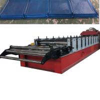 China 350H Steel Glazed Tile Roofing Machine Gcr15 Roller 5.5KW Step Tile Machine for sale