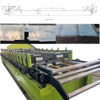 China 7.5kw Sheet Rolling Forming Machine GI PPGI Standing Seam Roofing Snap Lock for sale