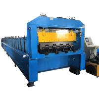 China Metal Hydraulic Decoiler Floor Decking Forming Machine 915mm 1150mm Input Coil Width for sale