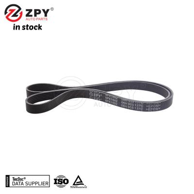 China ZPY 06H903137C Alternator Drive Belt For Audi A4 A5 Quattro Q5 1.8L 2.0L for sale
