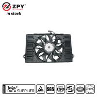 China 97010606106 Upgraded Car Electric Cooling Fan With Wind Collector For Porsche Panamera 970 Audi A8 D4 for sale