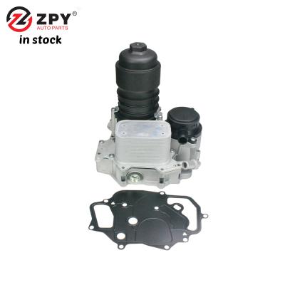 China ZPY Oil Filter Base With Radiator For Audi A5 S5 OE NO. 059115397AA Oil Filter Housing for sale