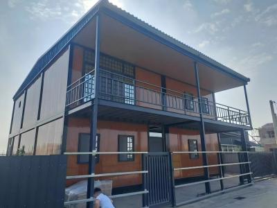 China Hotel Waterproof Modular Construction Site Container Villa Double Decker for sale