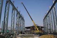 China Eco-Friendly Sustainable Prefabricated Warehouse Shed Hot-Rolled Steel Forming for Eco-Friendly Construction for sale