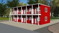 China Light Steel Structures Dormitory Container House Fire Resistant Prefabricated for sale