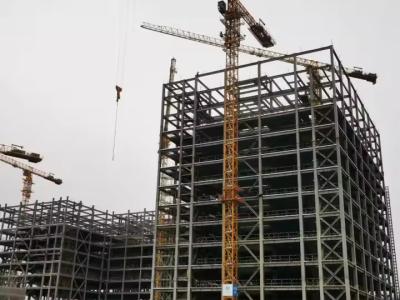 China Galvanized Structural Steel Buildings Greenhouse Frame Q235B Q355B for sale
