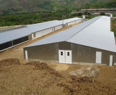 China Prefab Light Steel Frame Construction Structure Modular Frame Chicken Poultry Farm House for sale