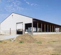 China Environmental Prefab Light Metal Steel Structure Milk Dairy Cattle Cow  Stable House Shed Farm Building for sale