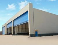 China Commercial Design Steel Structure Frame Clear Span Warehouse Hangar for sale