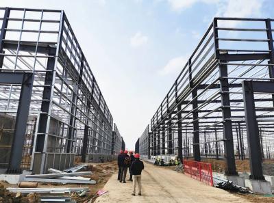 China Pre-Engineered Steel Structural Frame Mechanical Parking Garage Carport for sale