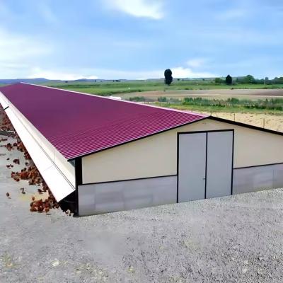 China Steel Metal Frame Structure Prefab Chicken House Structure Farm Shed Q235 Q355 for sale