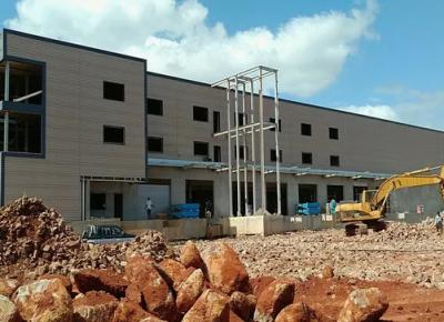 China Light Steel Structure for Mauritius Prefabricated Fabrication Factory Construction Storage Warehouse for sale