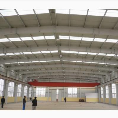 China Prefabricated H Section Steel Frame Structural Warehouse with Overhead Crane for sale