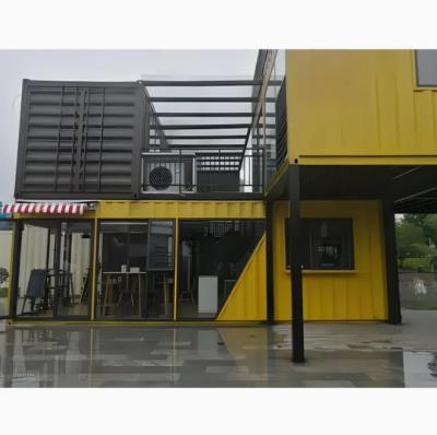 China Prefabricated Container Building Shop Showroom Office Container Weather Resistance for sale