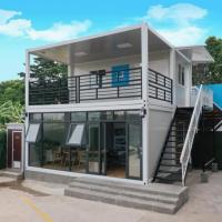 China Prefabricated Container Building Shop Showroom Office Container Weather Resistance for sale