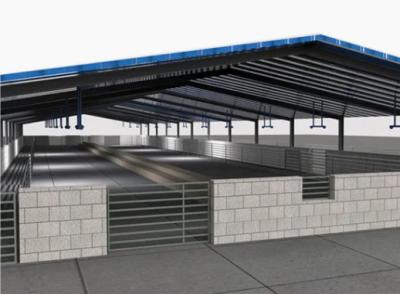 China Pre Fabricated Steel Agricultural Buildings Large Agricultural Shed Q345 Q235 for sale