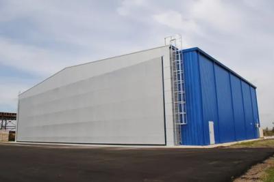 China Portable Container Loading Metal Prefabricated H Steel Structural Airplane Hangar for sale