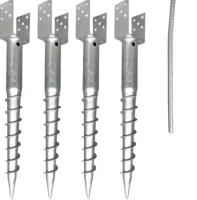 China Manufacturers Direct Selling Hot Dipped Galvanized Earth Screw Ground Helical Screw Pile For Solar Mount for sale