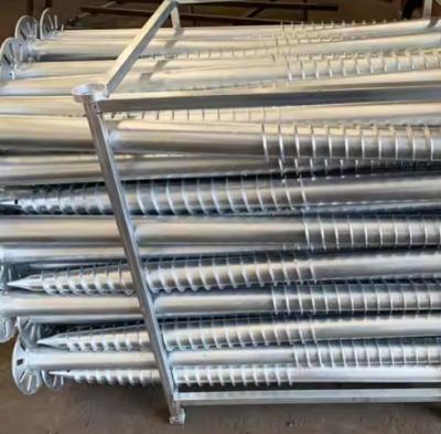 China Q235B Galvanized Ground Screw Screw Helical Pile for Solar Energy System Roadway Products for sale