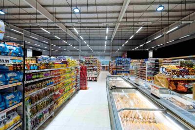 China Light Structural Steel Prefabricated Steel Commercial Buildings Large Supermarket Shop for sale