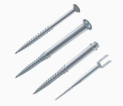 China Helical Screw Piles Bolt Head Ground Anchor Spiral Ground Anchor Drill for sale