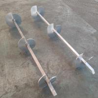 China Standard Galvanized Pipe Steel Anchor Welded Helical Screw Piles for sale