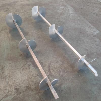 China Standard Galvanized Pipe Steel Anchor Welded Helical Screw Piles for sale