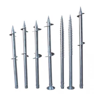 China Solar Mounting Ground Anchor Helical Piles For Foundations Screw Pile for sale