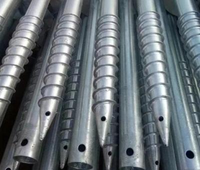 China Hot Dipped Galvanized Ground Screw Pile for Solar Ground Mounting System for sale