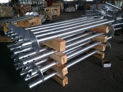 China Construction Engineering Hot Dip Galvanized Round Pipe Helical Piles Q355 for sale