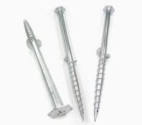 China HDG Galvanized Steel Foundation Earth Helical Screw Anchor Spiral Pile for sale